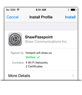 Shaw Go WiFi - Customer Login